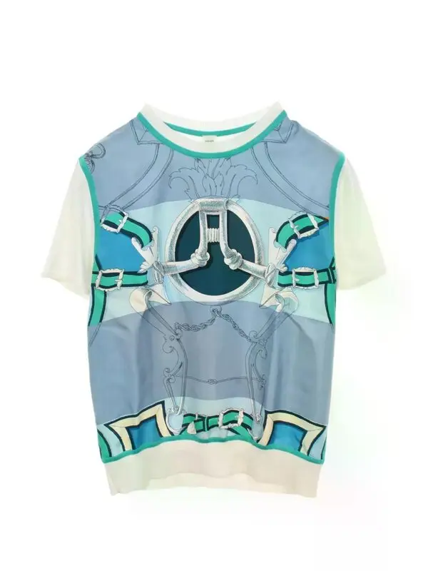 Hermès 2010s L'instruction Du Roy Zoom Silk-panel Top