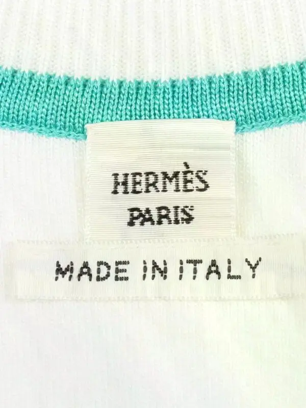 Hermès 2010s L'instruction Du Roy Zoom Silk-panel Top