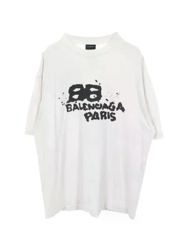 Balenciaga 2010s Logo-print T-shirt - White
