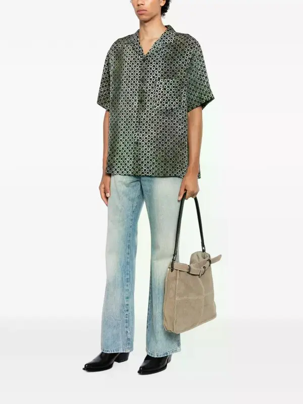CROQUIS Suede-finish Buckled Shoulder Bag