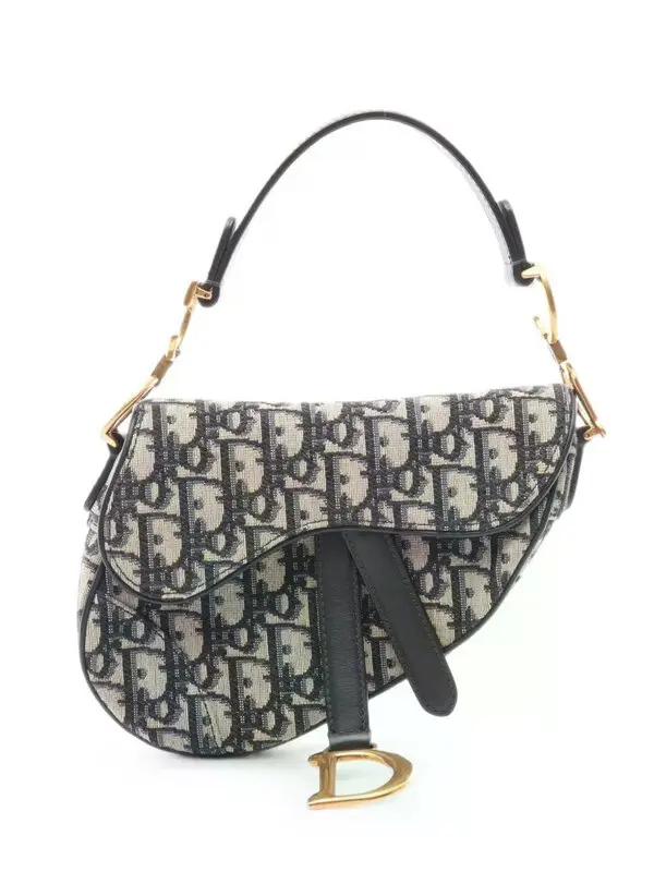 Dior Mini Oblique Saddle Shoulder Bag - Blue