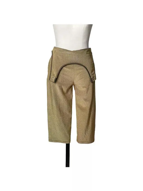MULLER OF YOSHIOKUBO Terra Garter-detail Trousers - Green