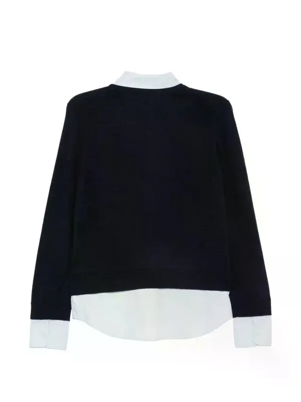 SEMICOUTURE Layered-effect Cardigan - Blue