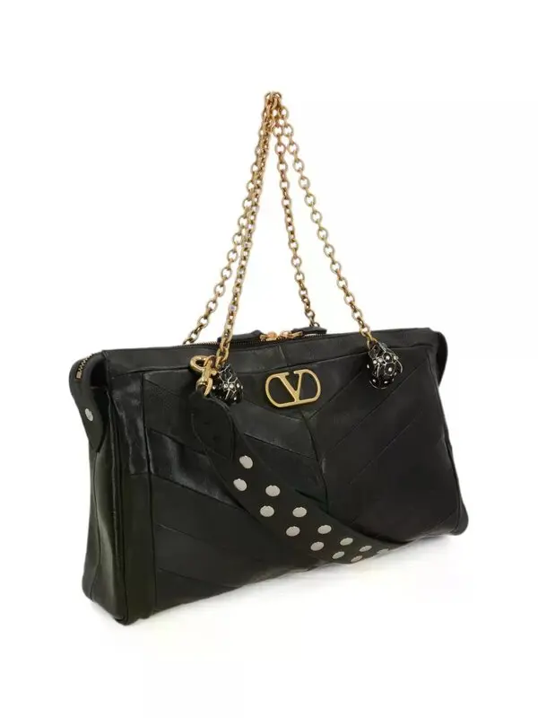 Valentino Garavani Panthea Shoulder Bag In Nappa Leather With Chevron Pattern