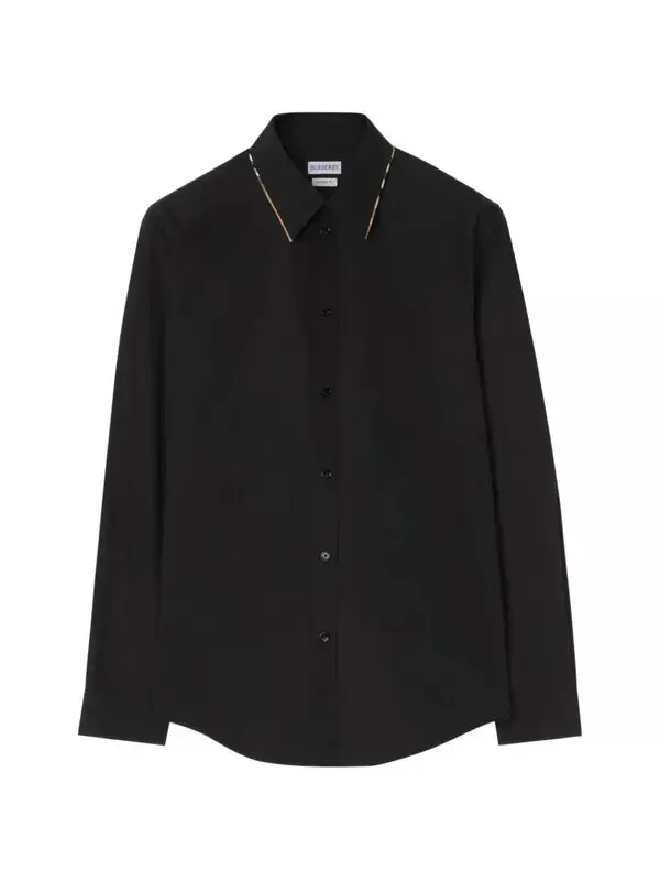 Burberry Classic Fit Cotton Poplin Shirt - Black
