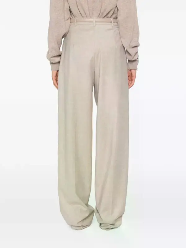 Max Mara Lago Belted Pleated Trousers
