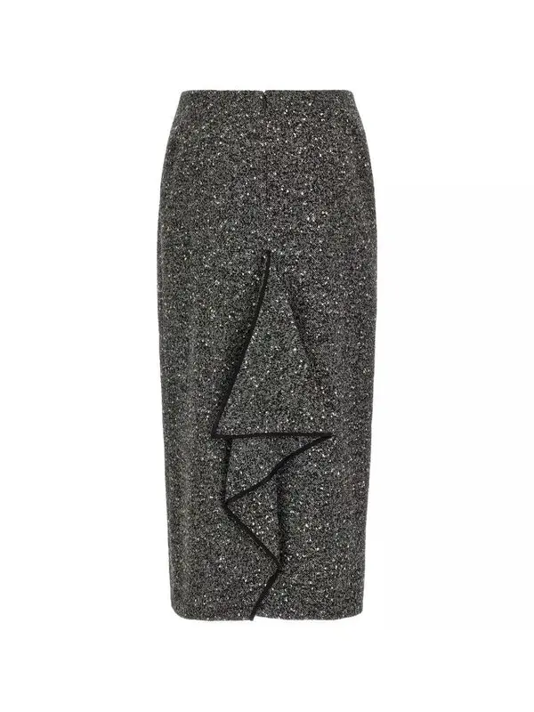 Valentino Garavani Chevron Bouclé Skirt