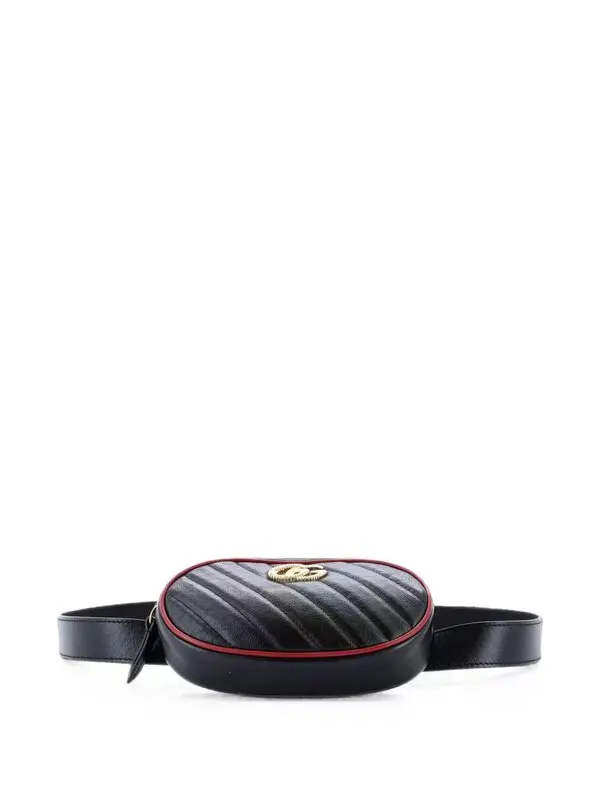 Gucci Gg Marmont Diagonal Quilted Leather Belt Bag