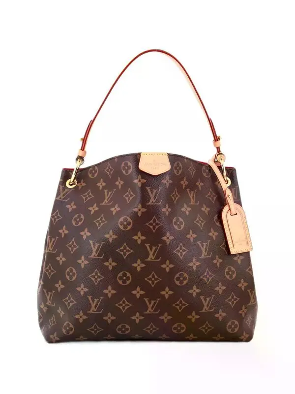 LOUIS VUITTON Graceful Handbag Monogram Canvas Pm Hobo Bag - Brown