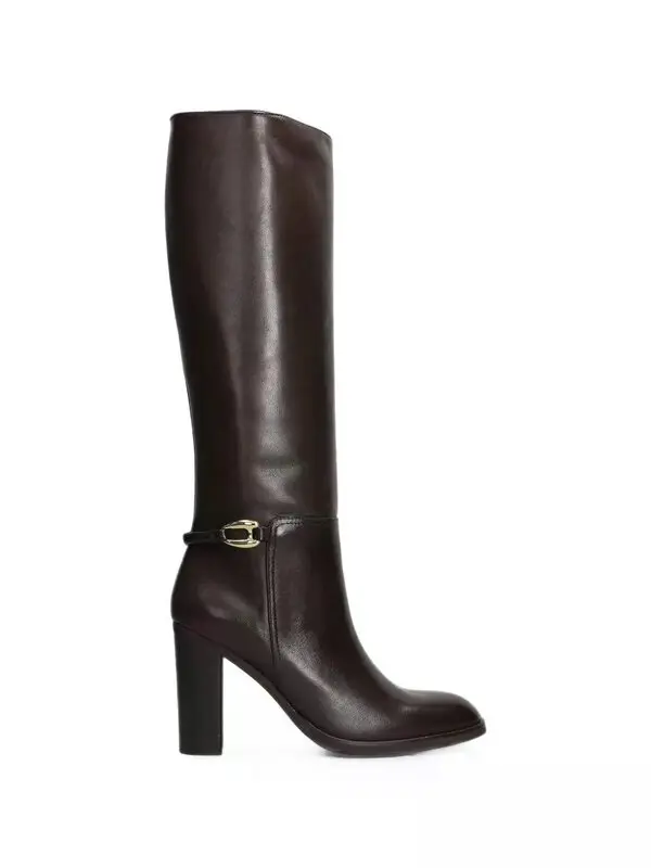 CHANTAL Buckle-detail Block-heel Boots