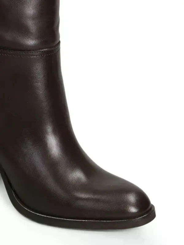 CHANTAL Buckle-detail Block-heel Boots
