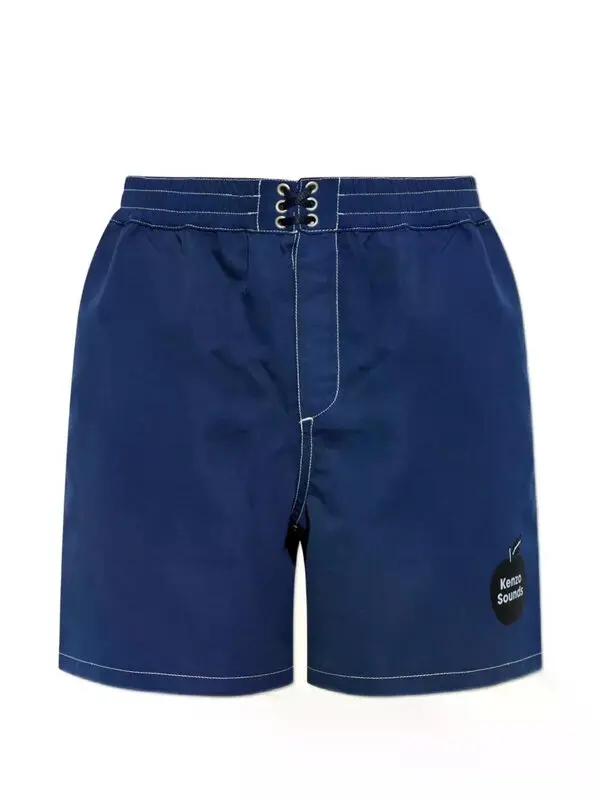 Kenzo Sounds Logo-print Swim Shorts