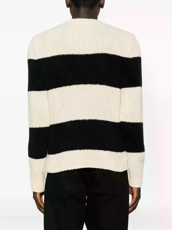 Moncler Bouclé-knit Striped Sweater