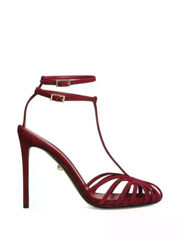 ALEVI MILANO Cage-strap Stiletto-heel Sandals - Red