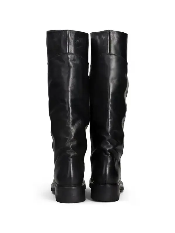STRATEGIA SHOES Layered-cuff Leather Boots