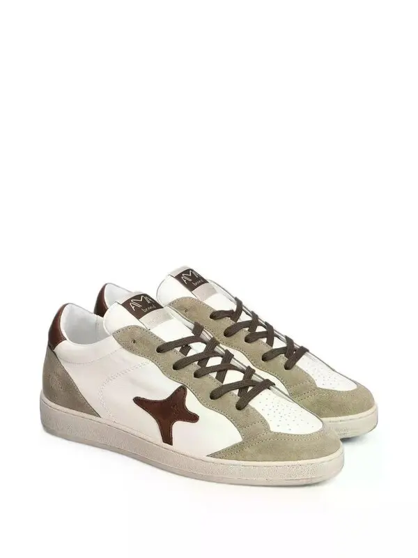 AMA-BRAND Star-patch Panelled Sneakers