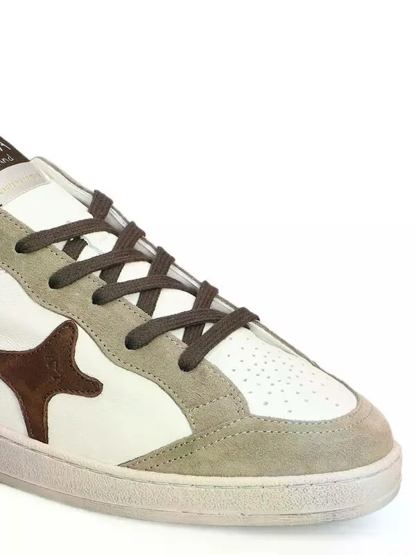 AMA-BRAND Star-patch Panelled Sneakers