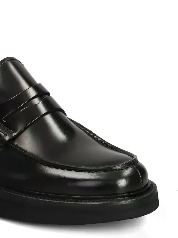 GREEN GEORGE Leather Penny Loafers