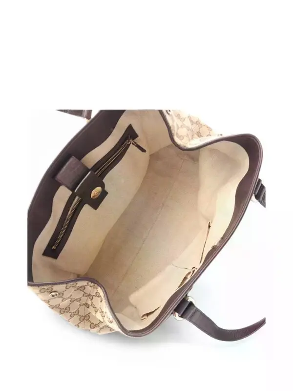Gucci 2000s Gg Canvas Sherry Line Tote Bag