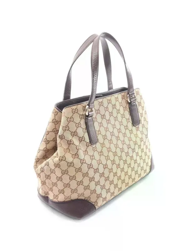 Gucci Gg Canvas Sherry Line Tote Bag - Neutrals