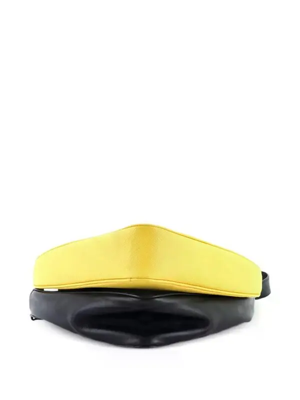 Prada Double Triangle Logo Zip Crossbody Bag
