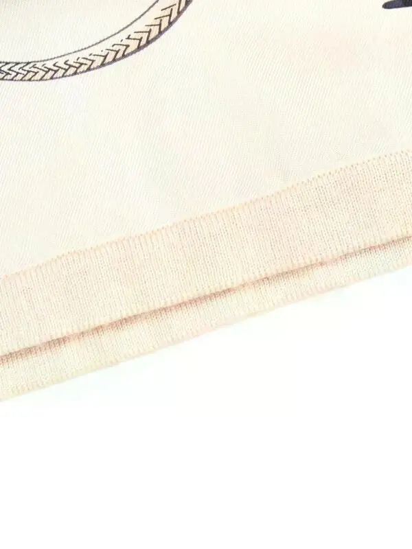 Hermès 2010s Cliquetis Scarf-knit Sweater