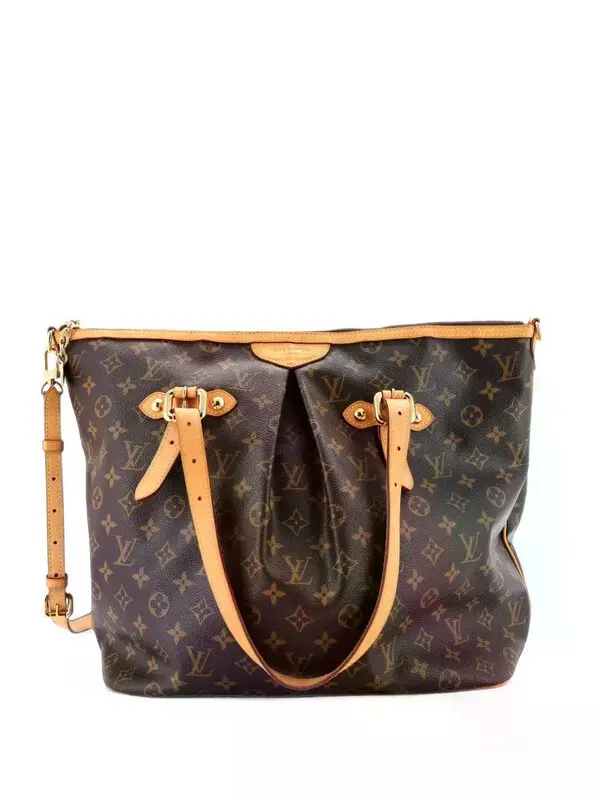 LOUIS VUITTON Palermo Handbag Monogram Canvas Gm Tote Bag - Brown