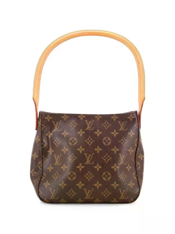 LOUIS VUITTON Looping Handbag Monogram Canvas Mm Satchel