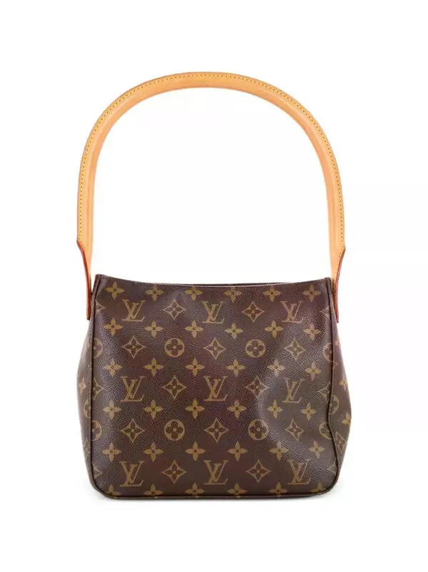 LOUIS VUITTON Monogram Canvas Looping Handbag - Brown