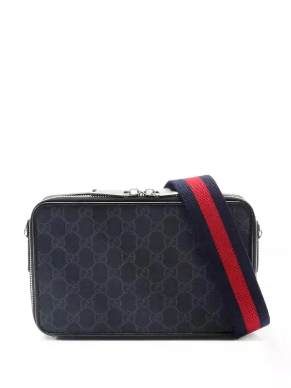 Gucci Gg Supreme Shoulder Bag - Black