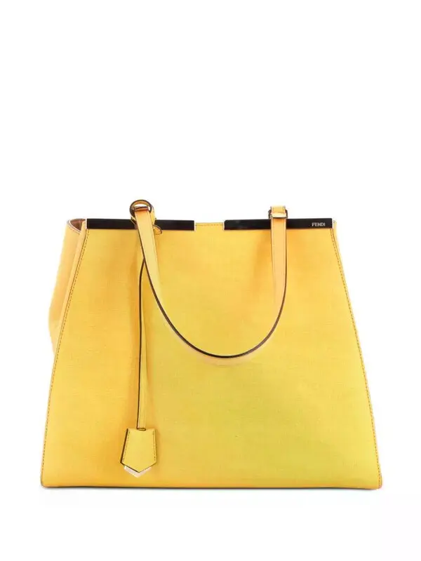 Fendi Leather Large Tote Bag