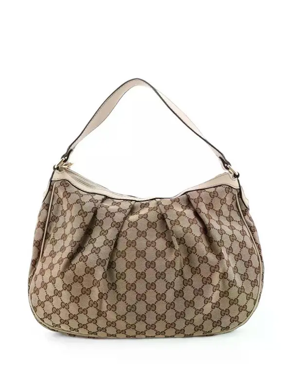 Gucci Sukey Gg Canvas With Leather Medium Hobo Bag