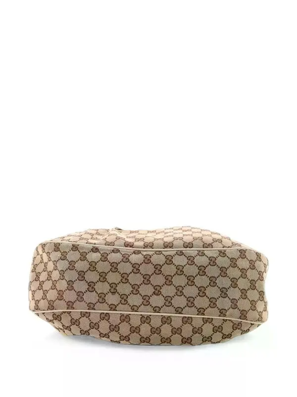 Gucci Sukey Gg Canvas With Leather Medium Hobo Bag