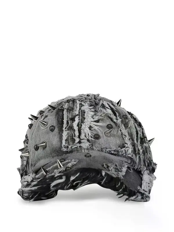 THUG CLUB Spike-embellished Cap - Black