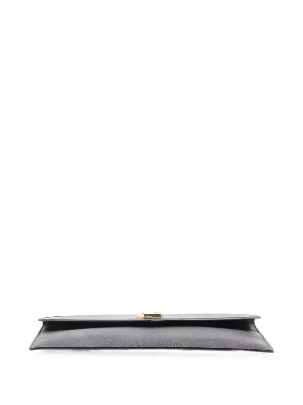 Saint Laurent Uptown Pouch Leather Clutch Bag
