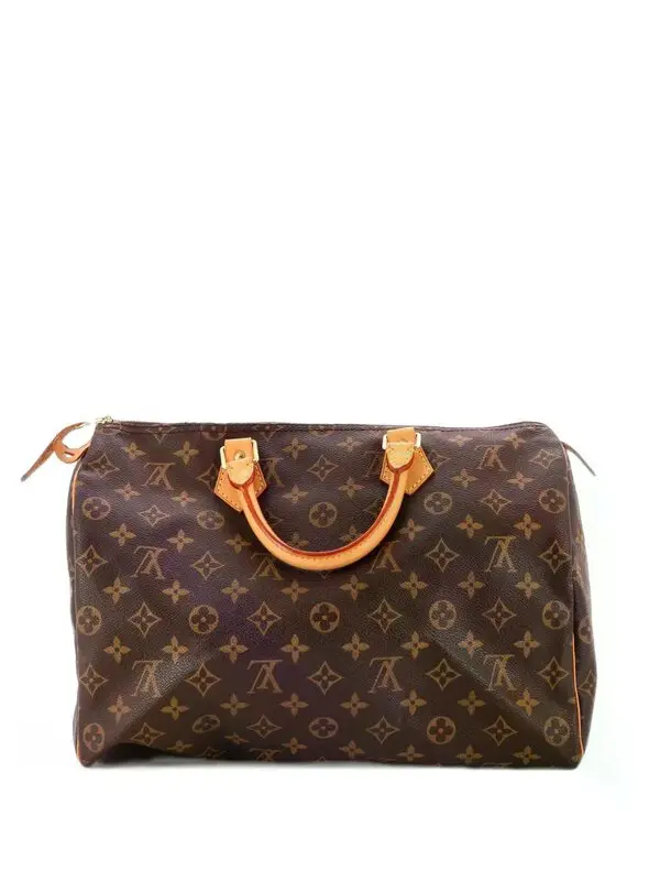 LOUIS VUITTON Speedy Handbag Monogram Canvas 35 Satchel