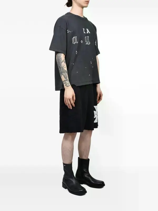 ASKYURSELF Distressed T-shirt - Black