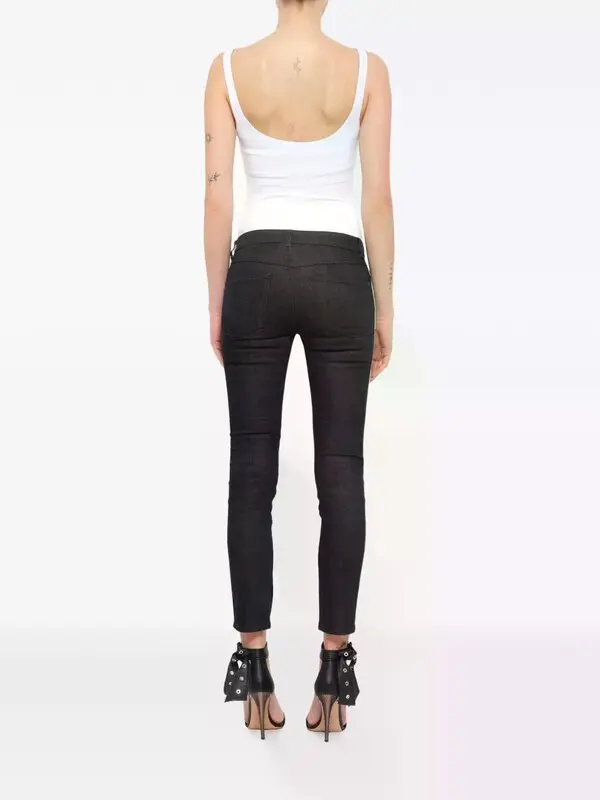 Alexander McQueen Belt-loop Bottuned Jeans - Blue