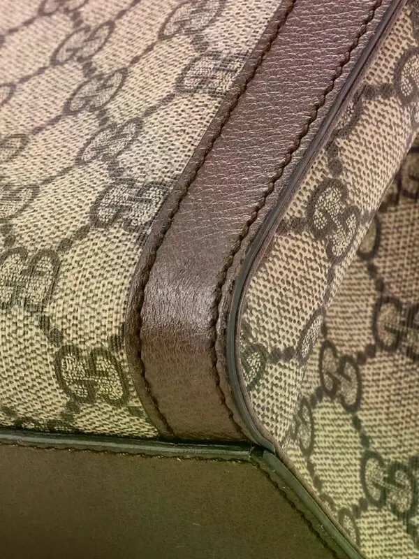 Gucci Ophidia Top Handle Gg Coated Canvas Medium Tote Bag