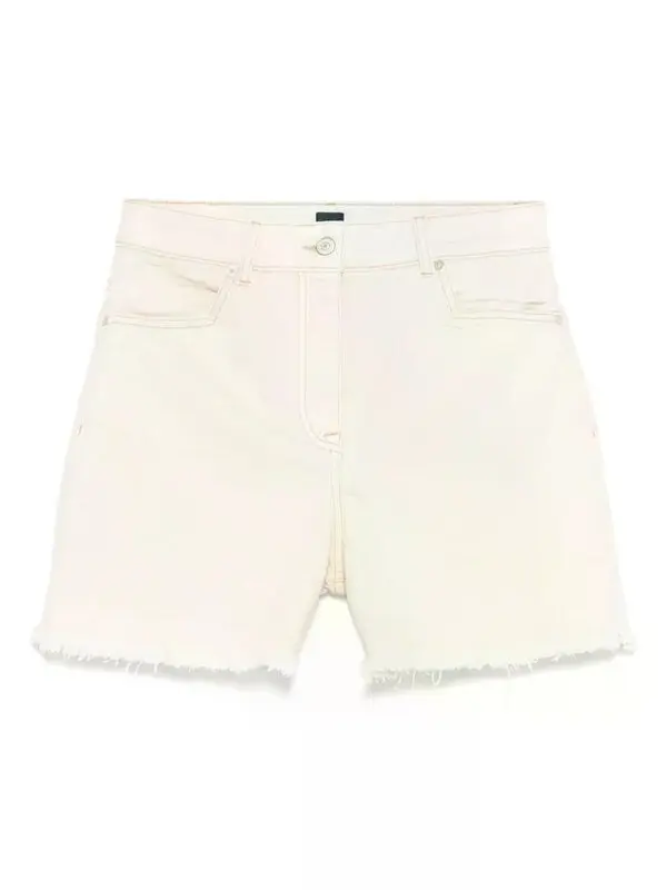Paul Smith Raw-cut Hem Denim Shorts - Neutrals