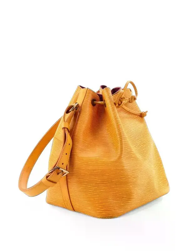 LOUIS VUITTON Petit Noe Handbag Epi Leather Bucket Bag - Yellow