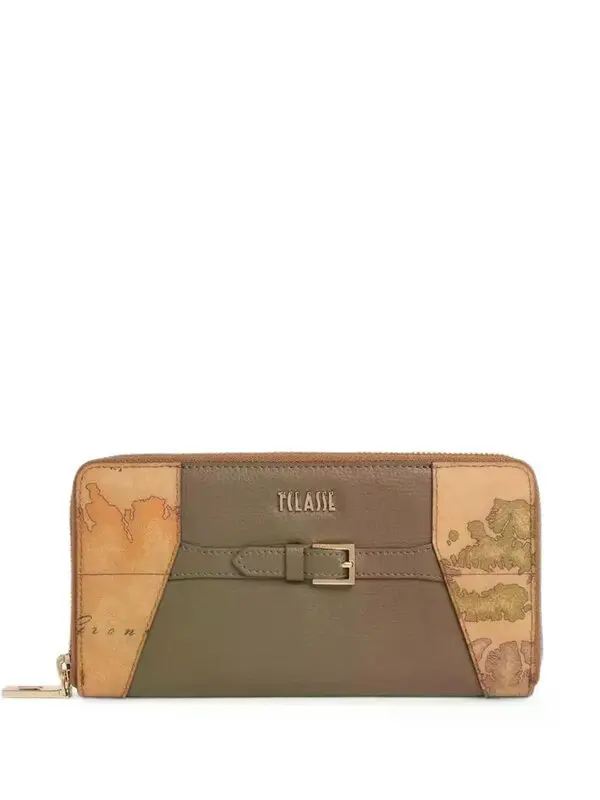 ALVIERO MARTINI 1° CLASSE Geo Saloon Buckled Wallet