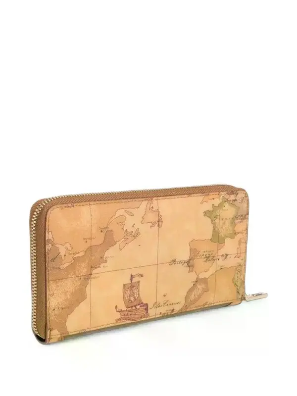 ALVIERO MARTINI 1° CLASSE Geo Saloon Buckled Wallet