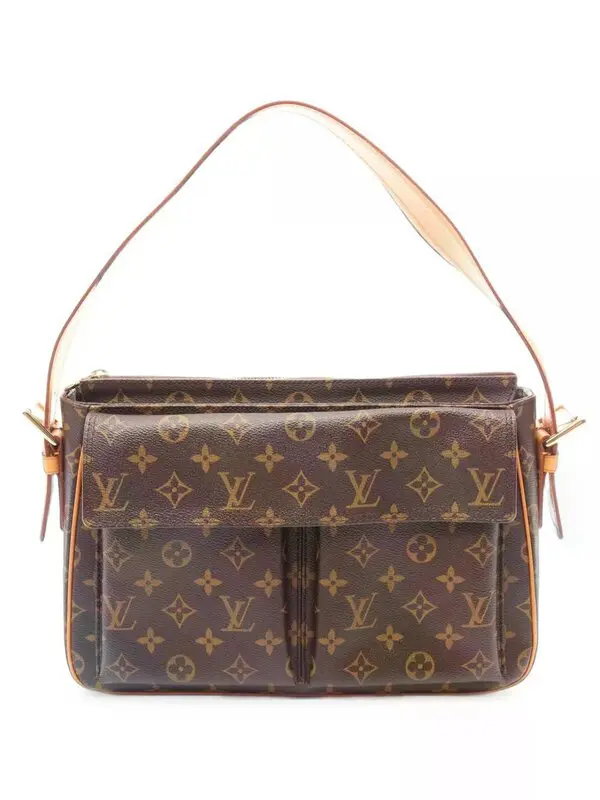 LOUIS VUITTON 2003 Gm Vivacite Monogram Shoulder Bag - Brown