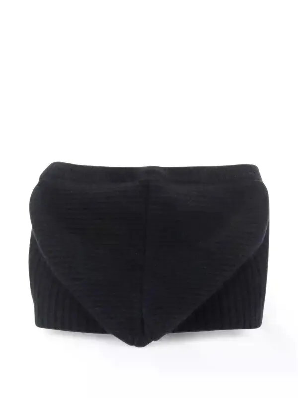 Arch4 Cashmere Ribbed Knit Balaclava - Black
