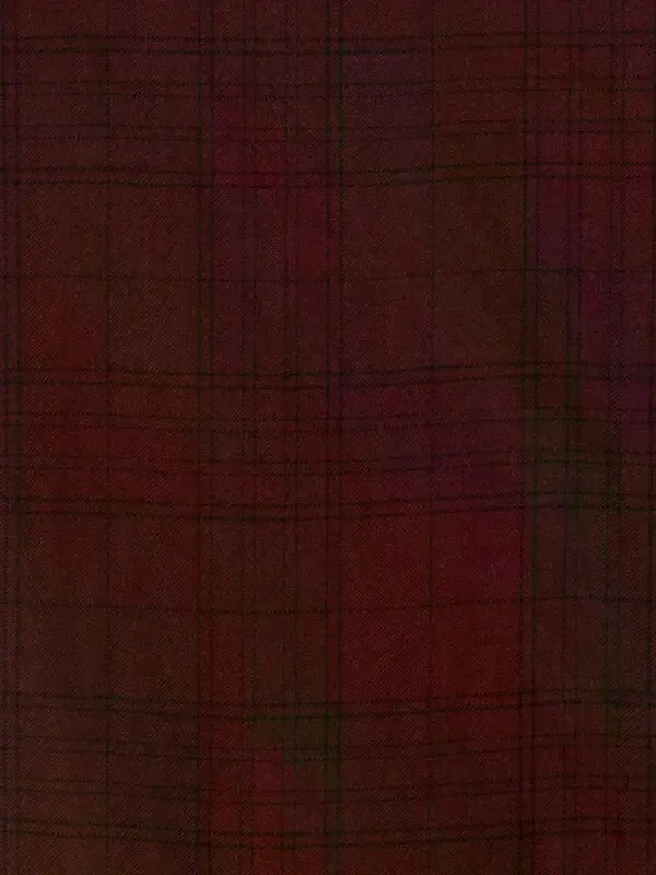 Destin Check-pattern Frayed-edge Scarf
