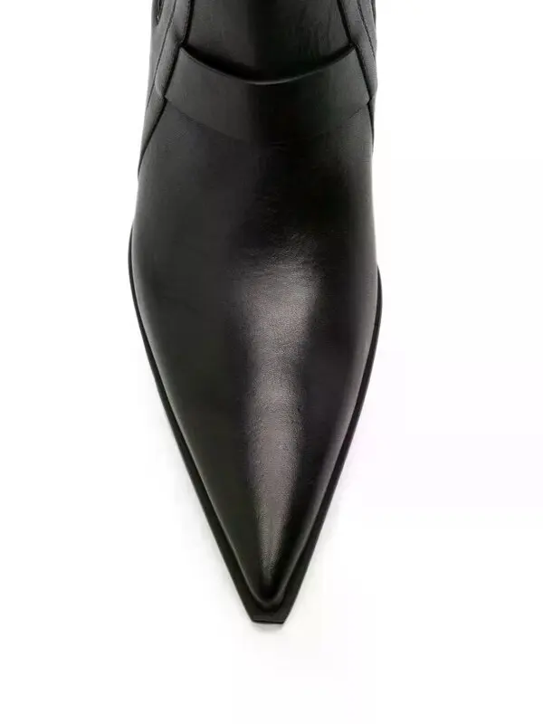 Rick Owens Wedge-heel Pointed-toe Boots