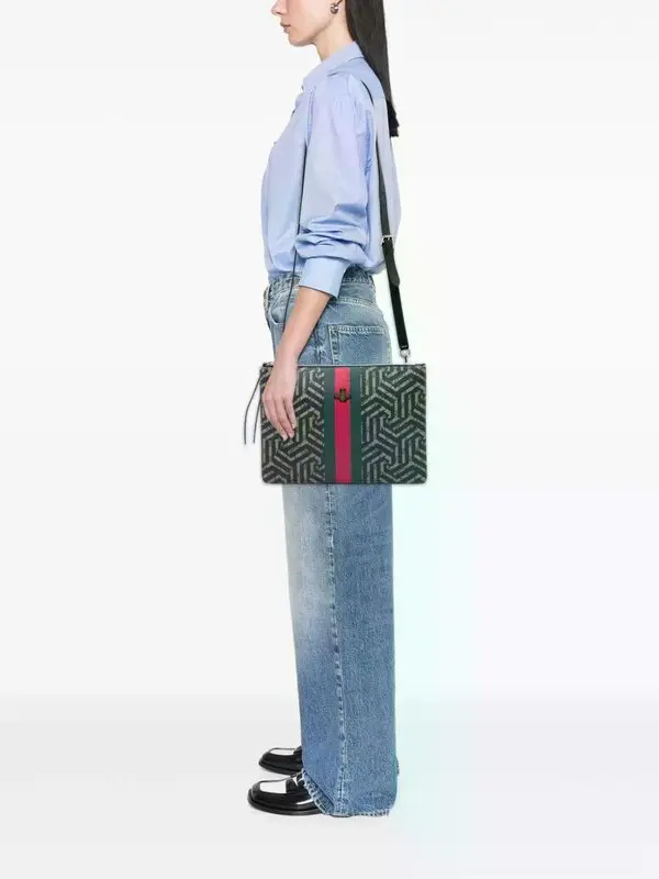 Gucci 2016-2026 Gg Supreme Caleido Web Messenger Bag Crossbody Bag
