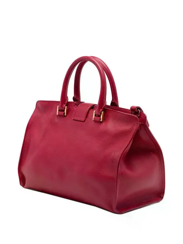 Saint Laurent 2015 Small Leather Monogram Downtown Cabas Satchel