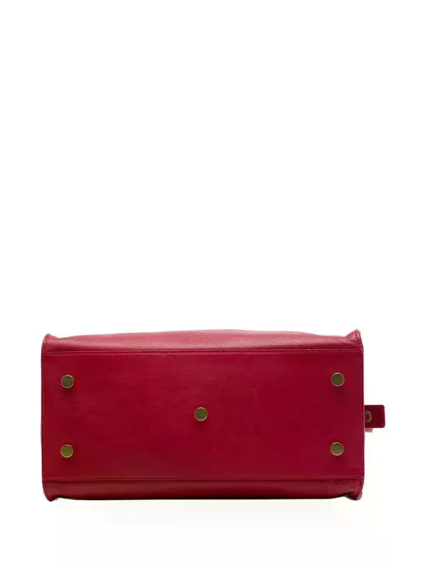 Saint Laurent 2015 Small Leather Monogram Downtown Cabas Satchel